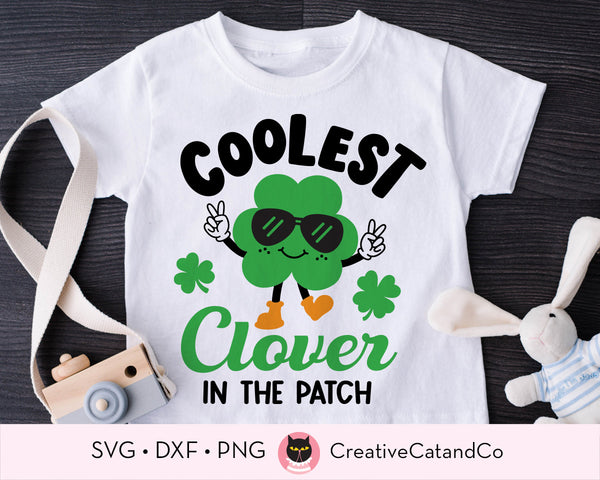 Cutest Clover Coolest Clover Kid St Patrick's Day SVG | CreativeCatandCo