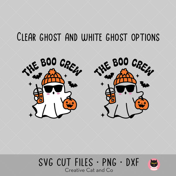 The Boo Crew Cute Ghost Trick or Treat Kid Halloween SVG | CreativeCatandCo