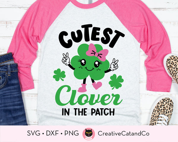 Cutest Clover Coolest Clover Kid St Patrick's Day SVG | CreativeCatandCo
