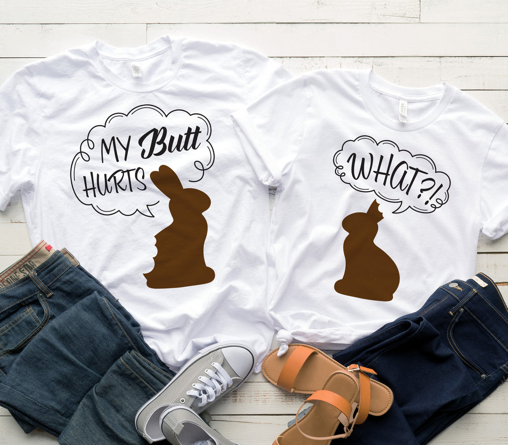 Funny Easter Bunny SVG PNG DXF | Chocolate Bunny T-Shirt Design ...