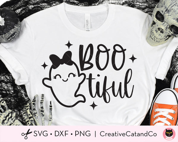 Bootiful Girl Halloween SVG Cut Files | CreativeCatandCo
