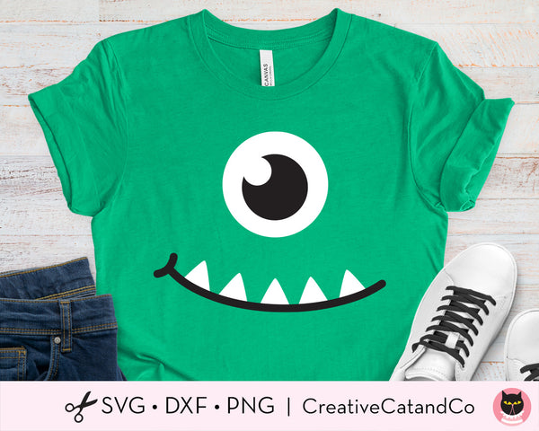 Cute Halloween Little Monster Faces Eyes SVG Files | CreativeCatandCo