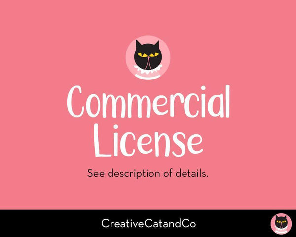 Standard Commercial License I CreativeCatandCo